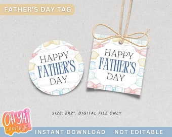 Father's Day Gift Tag, Father's Day Sign, Bow Tie Father's Day Tag ...