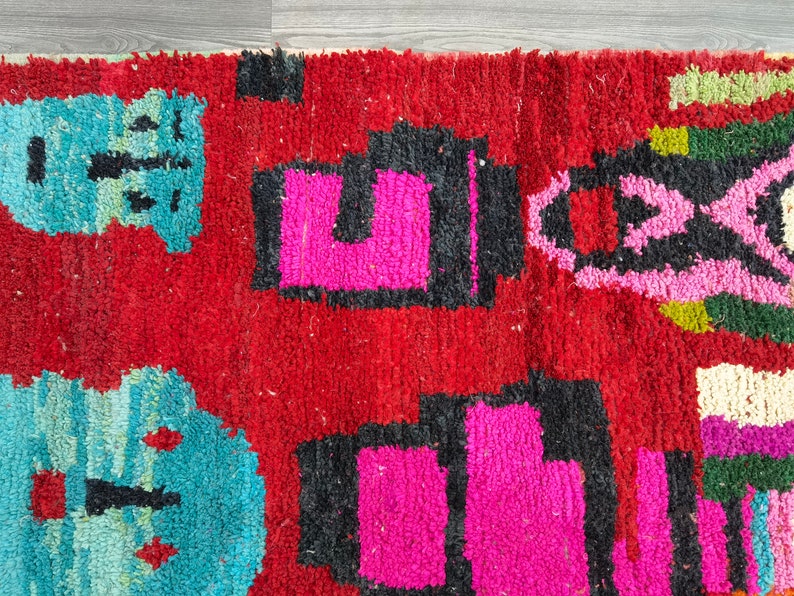 Custom Red Rug - Berber Sheep Wool Rug -traditional Moroccan Rug ...