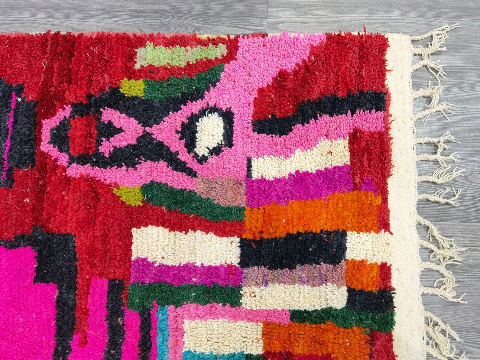 Custom Red Rug - Berber Sheep Wool Rug -traditional Moroccan Rug ...