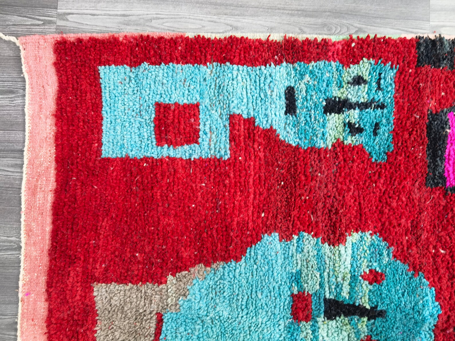 Custom Red Rug - Berber Sheep Wool Rug -traditional Moroccan Rug ...