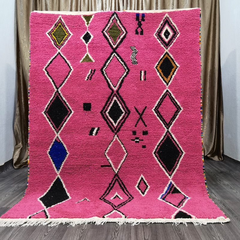 Pink Moroccan Rug - Etsy