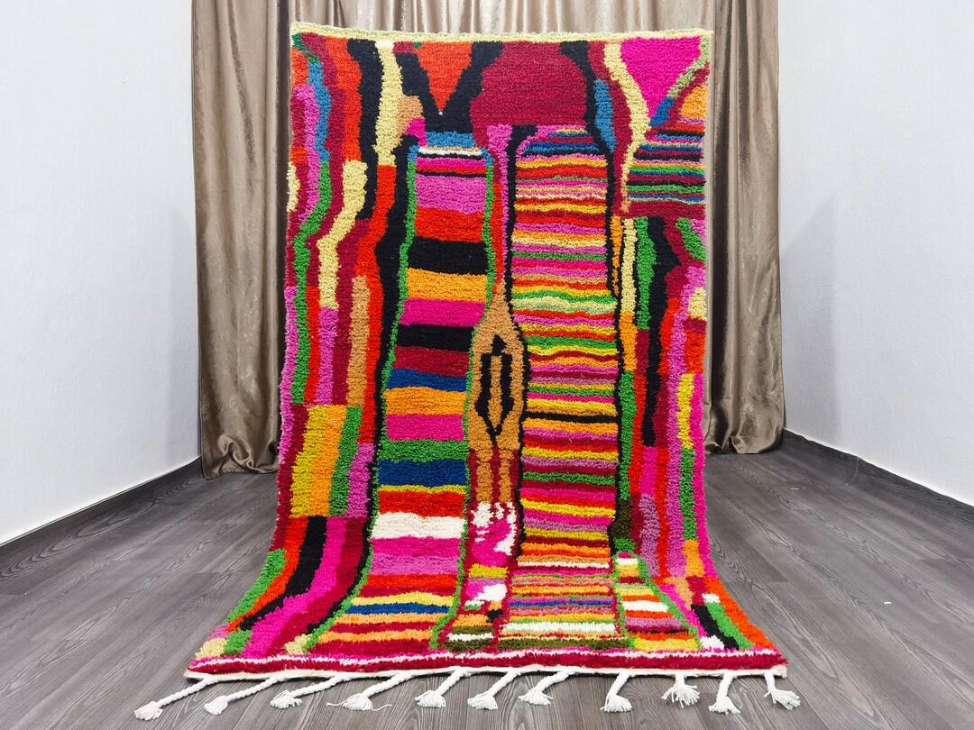Custom Fabulous Rug - Handmade Wool Rug - Berber Colorful Rug ...