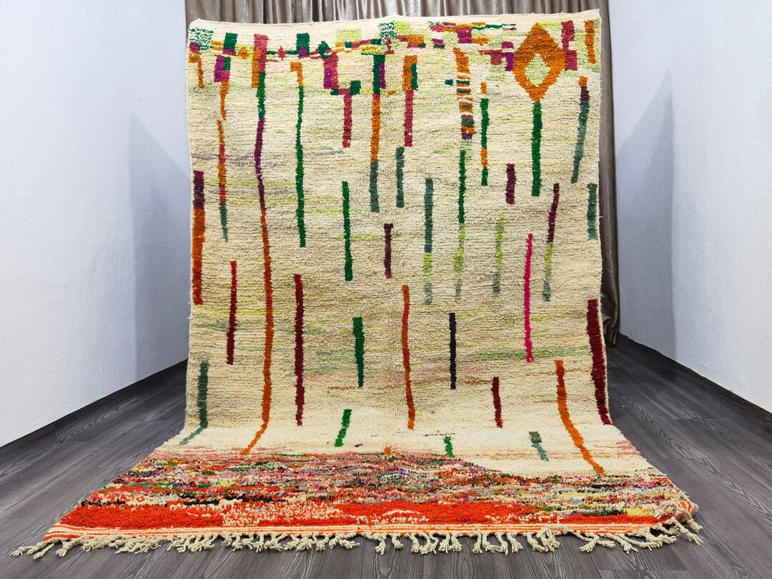 Handmade Morrocan Rug, Authentic Berber Rug, Bohemian Style Rug for ...