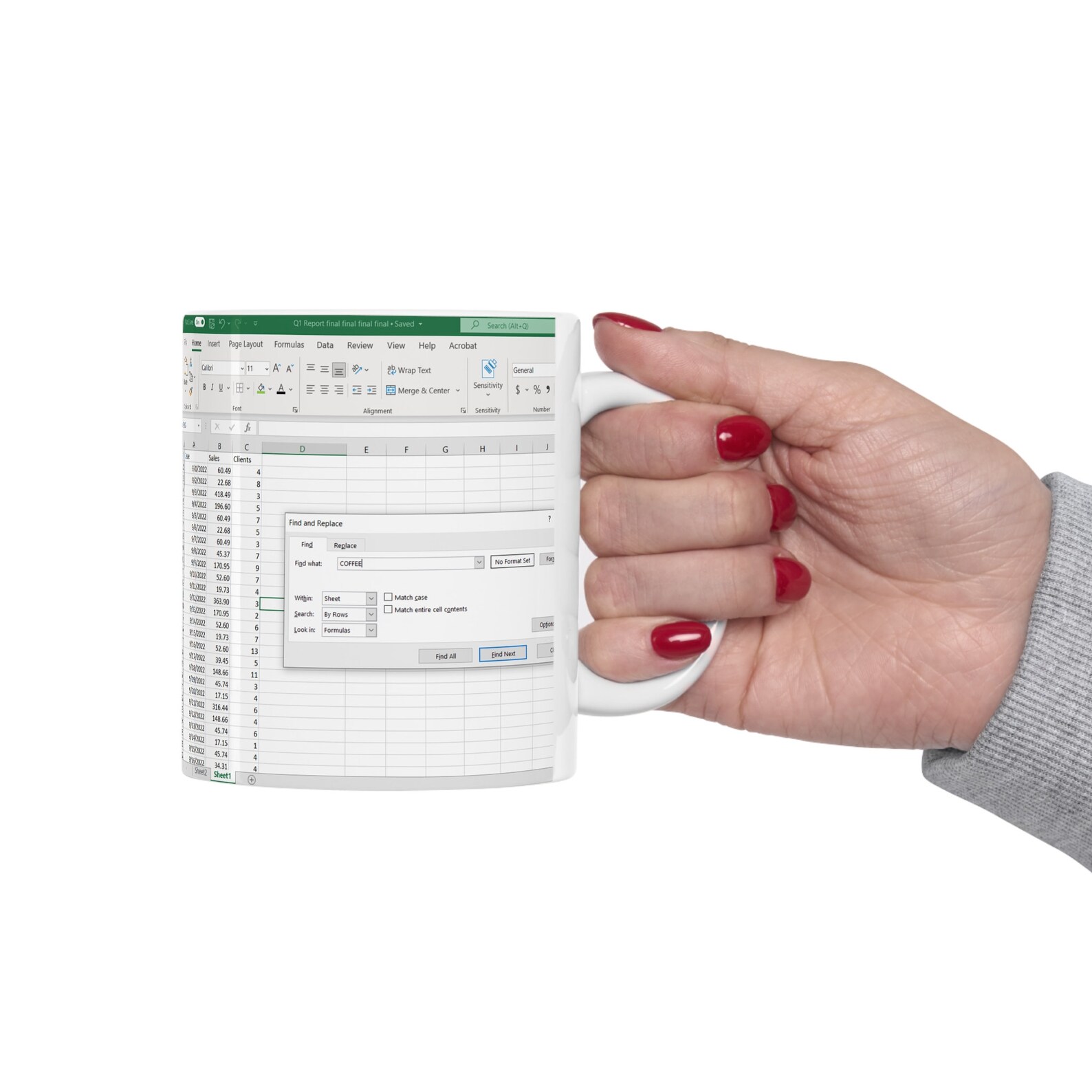 Excel Sheets Mug, Funny Sheets Excel Mug, Excel Coffee Mug, Gift for ...