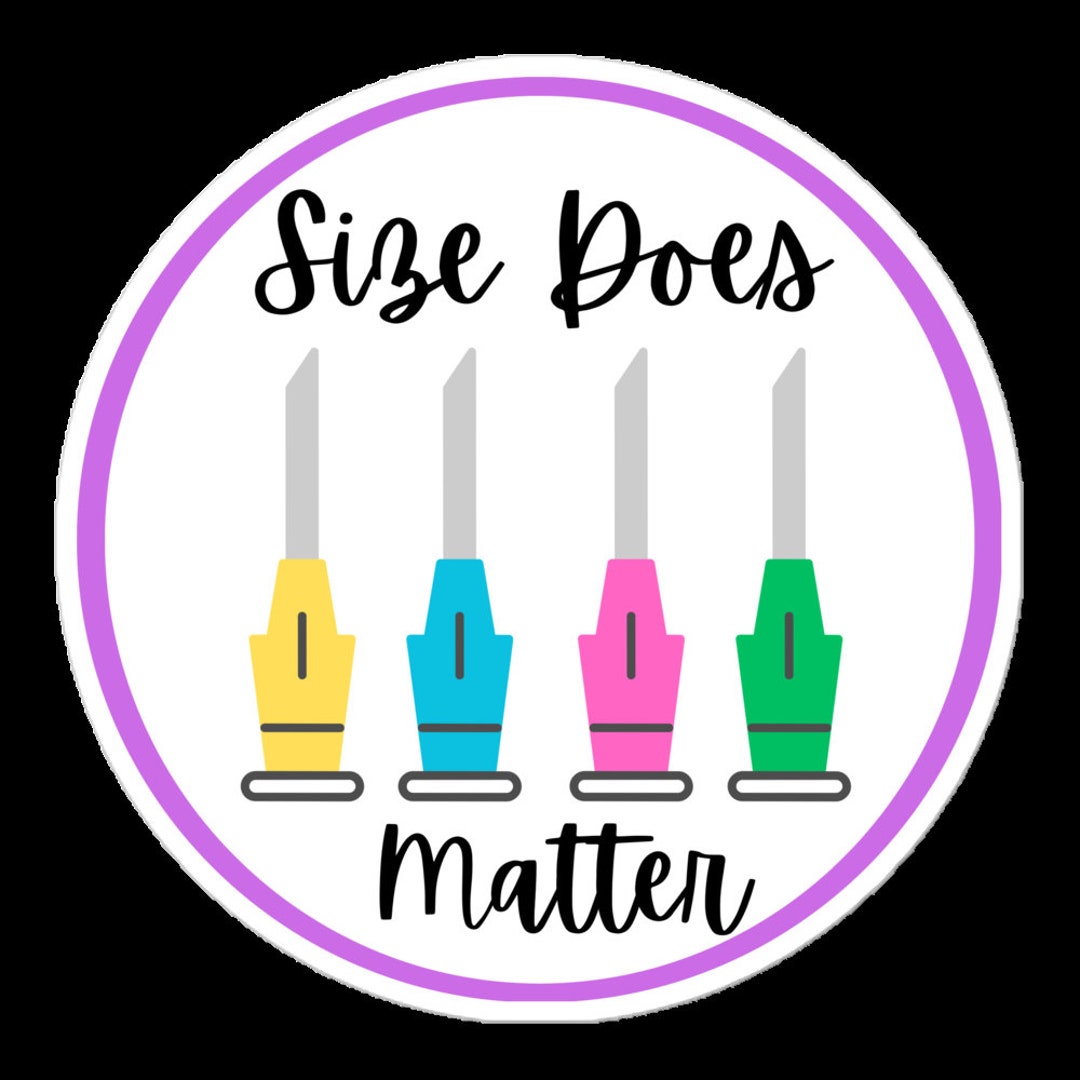 Size Matters Stickers - Etsy