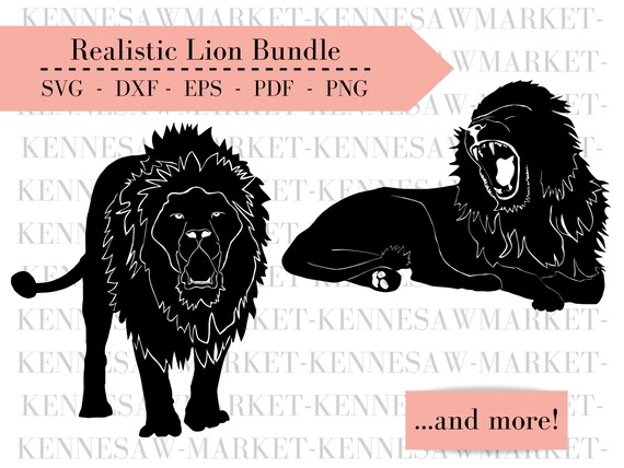 African Lion Silhouette