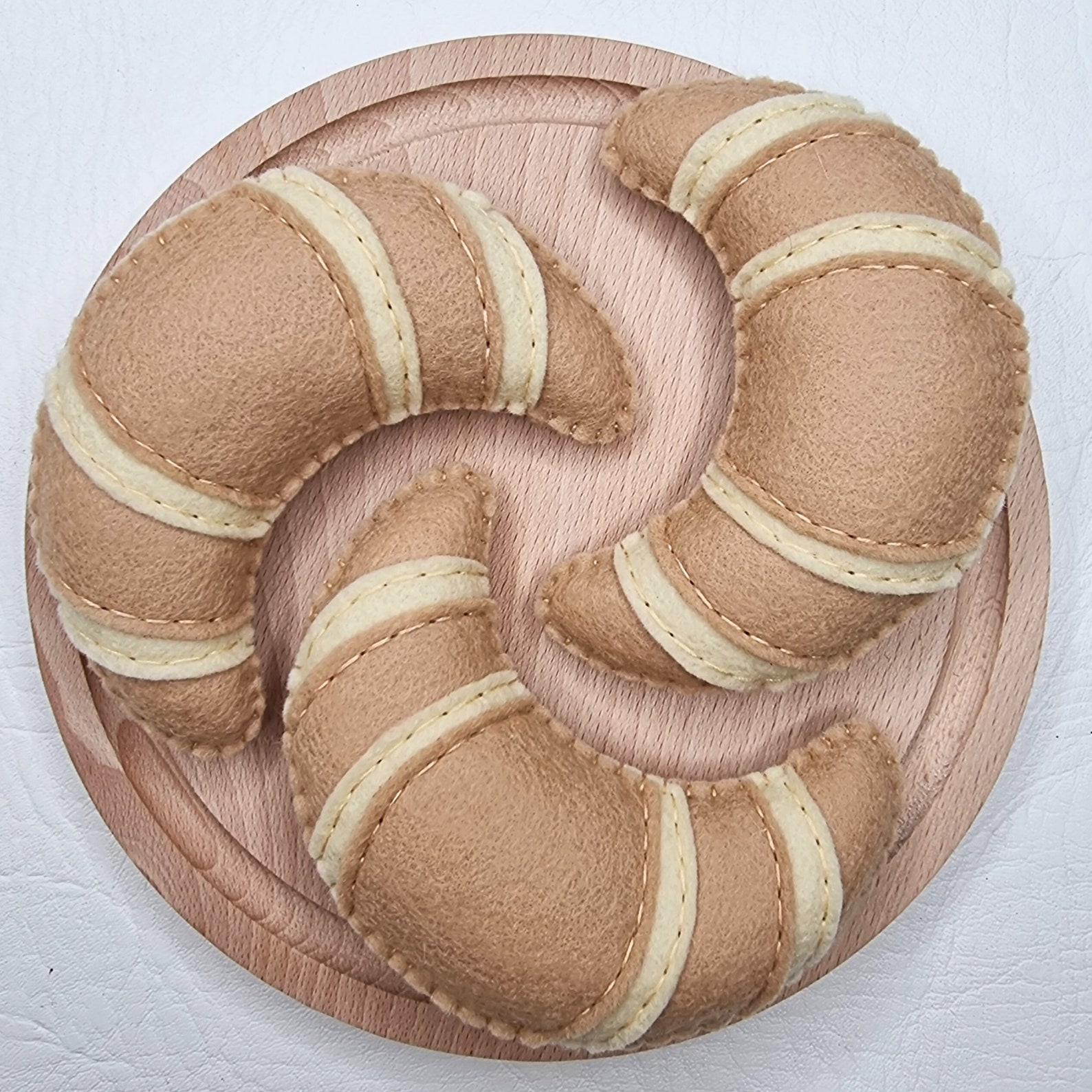 Croissant 100% Wool Felt Perfect for Kids Pretend Play - Etsy