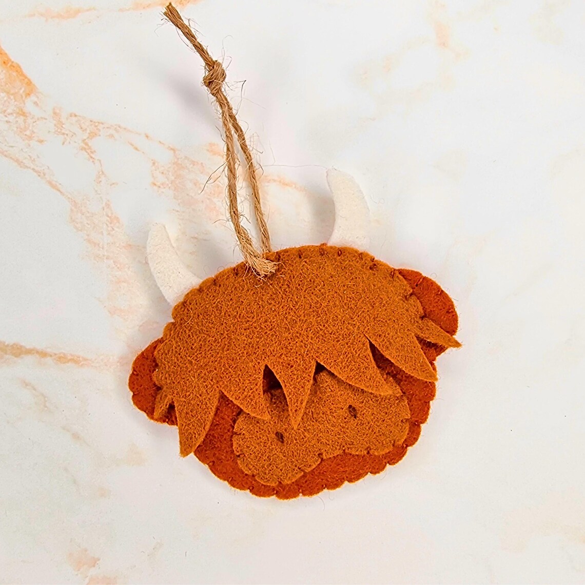 Felt Highland Cow Sewing Pattern: Easy DIY Ornament (PDF Pattern) - Etsy