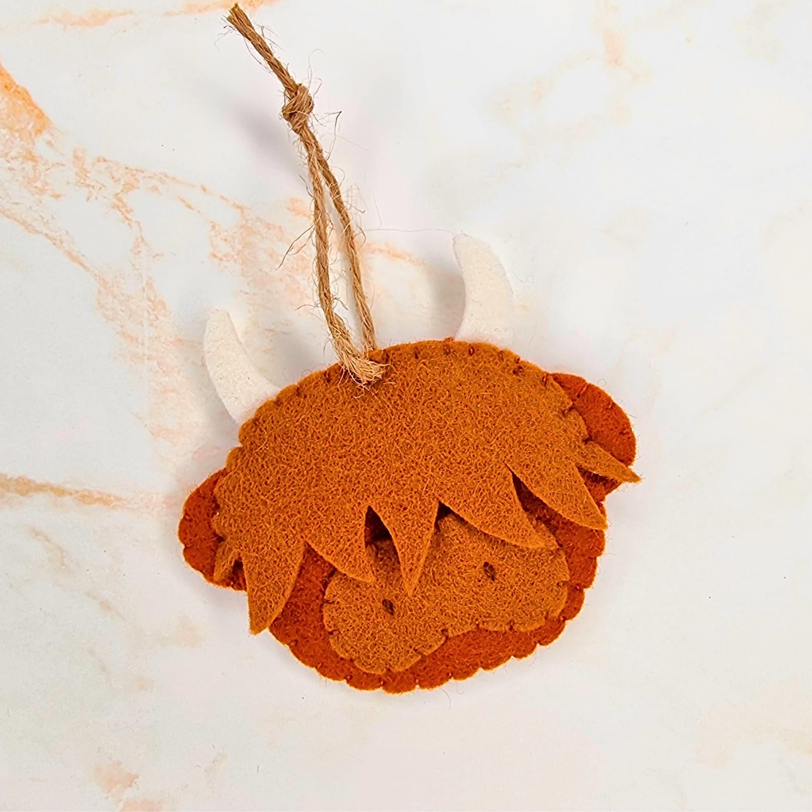 Felt Highland Cow Sewing Pattern: Easy DIY Ornament (PDF Pattern) - Etsy