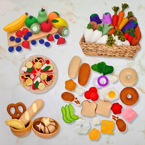 CUSTOM Felt Food PDF Sewing Pattern BUNDLE Easy Felt Food Patterns for ...
