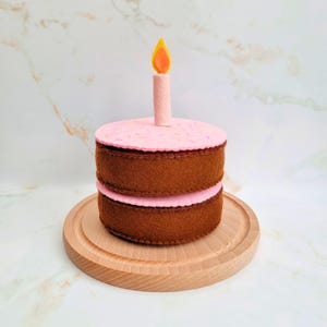 Sew You Own Felt Birthday Cake - PDF Pattern With Tutorial - Easy Beginner Friendly Kids Felt ...