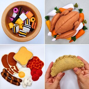 British Felt Food PDF Sewing Pattern & Tutorial MEGA BUNDLE Felt Roast ...
