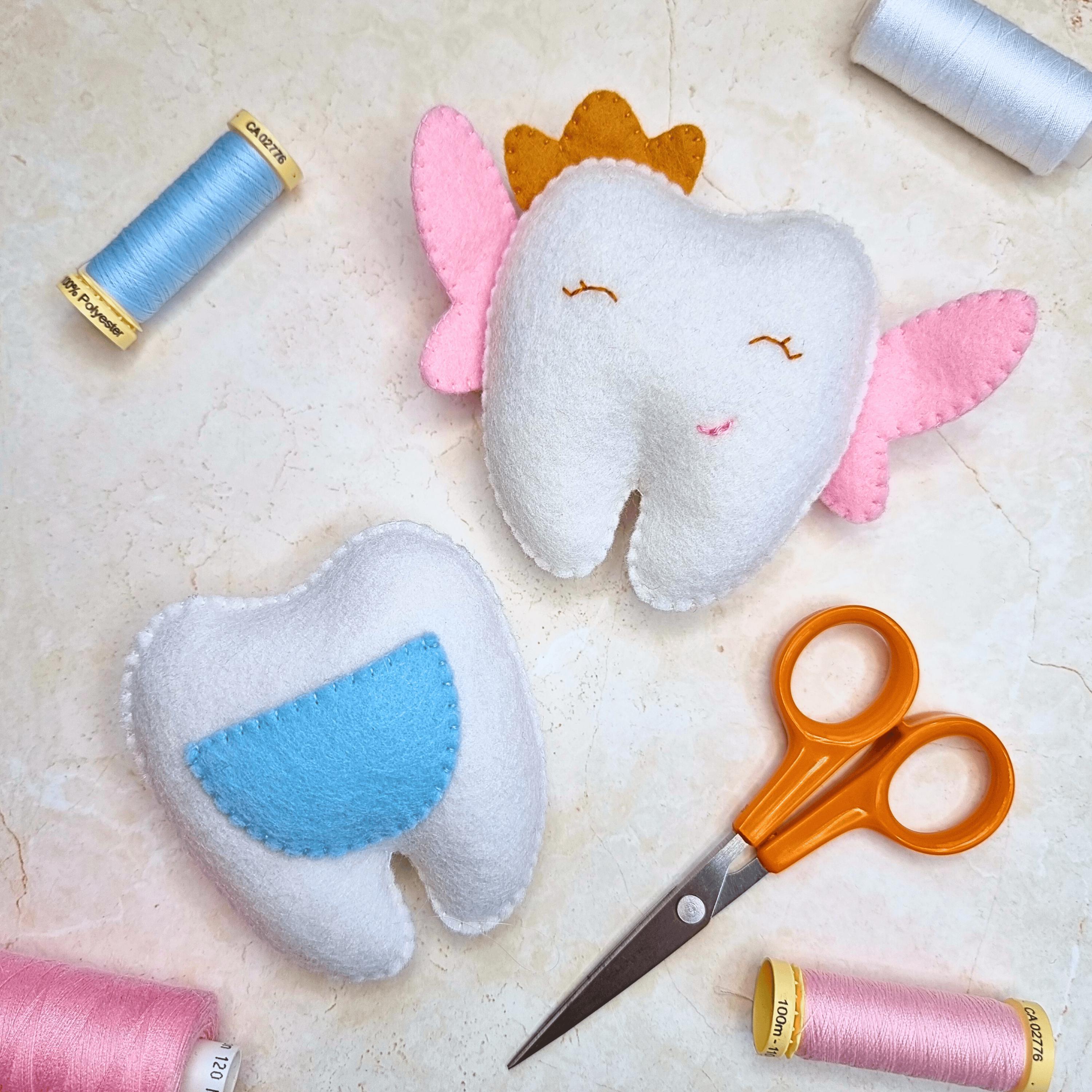 Felt Tooth Fairy Pocket Sewing Pattern: Beginner Friendly Needle Craft ...