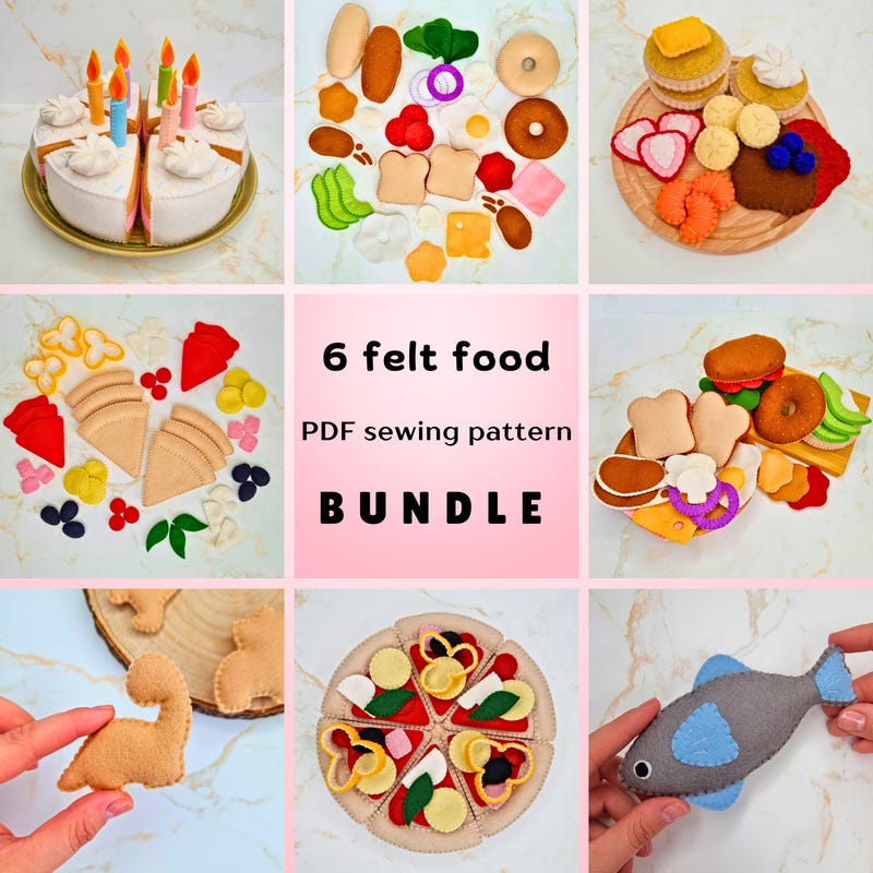 Felt Pie Food Pattern - Etsy