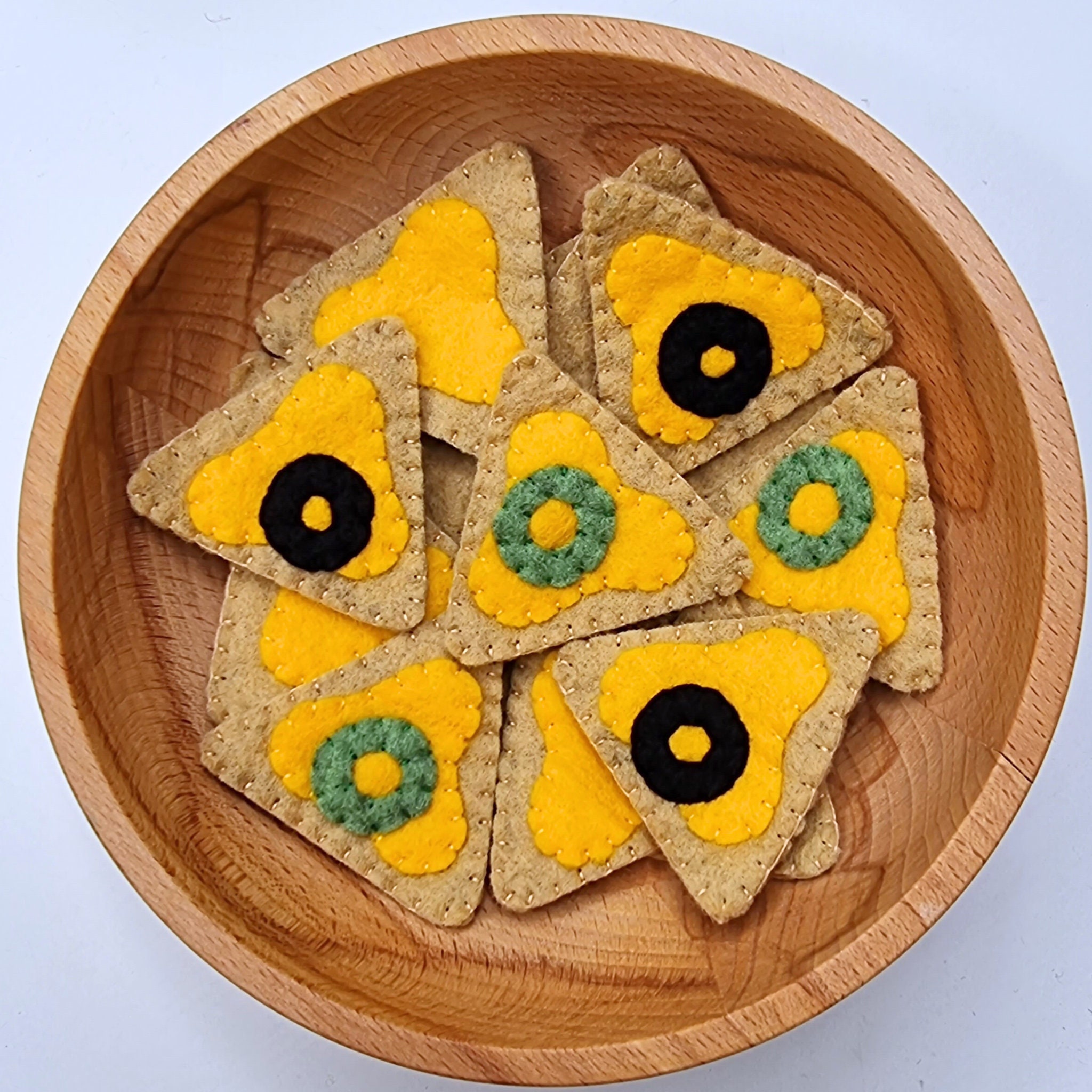 Felt Mexican Nachos PDF Sewing Pattern & Tutorial, Easy Beginner Friendly Felt Food Sewing ...
