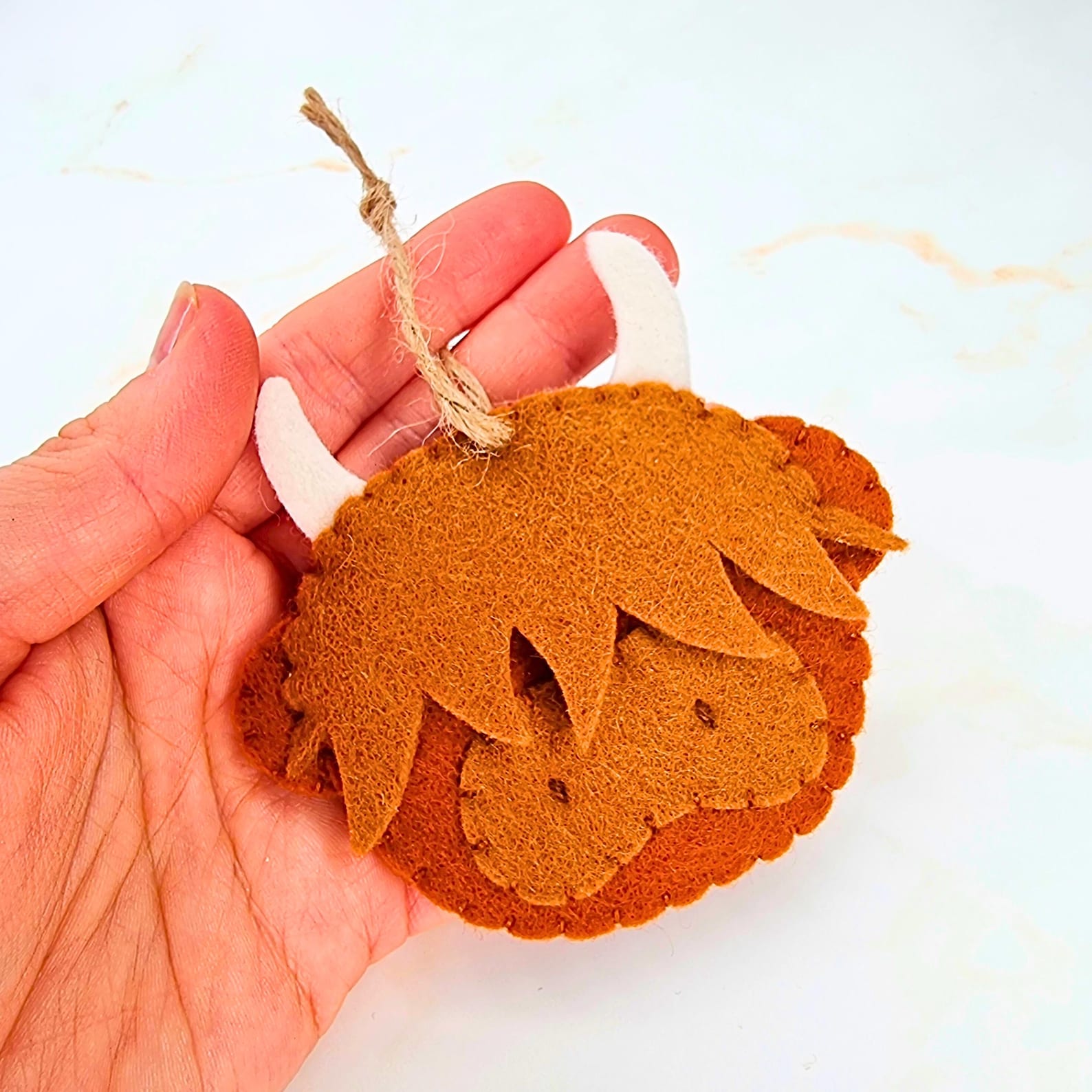 Felt Highland Cow Sewing Pattern: Easy DIY Ornament (PDF Pattern) - Etsy