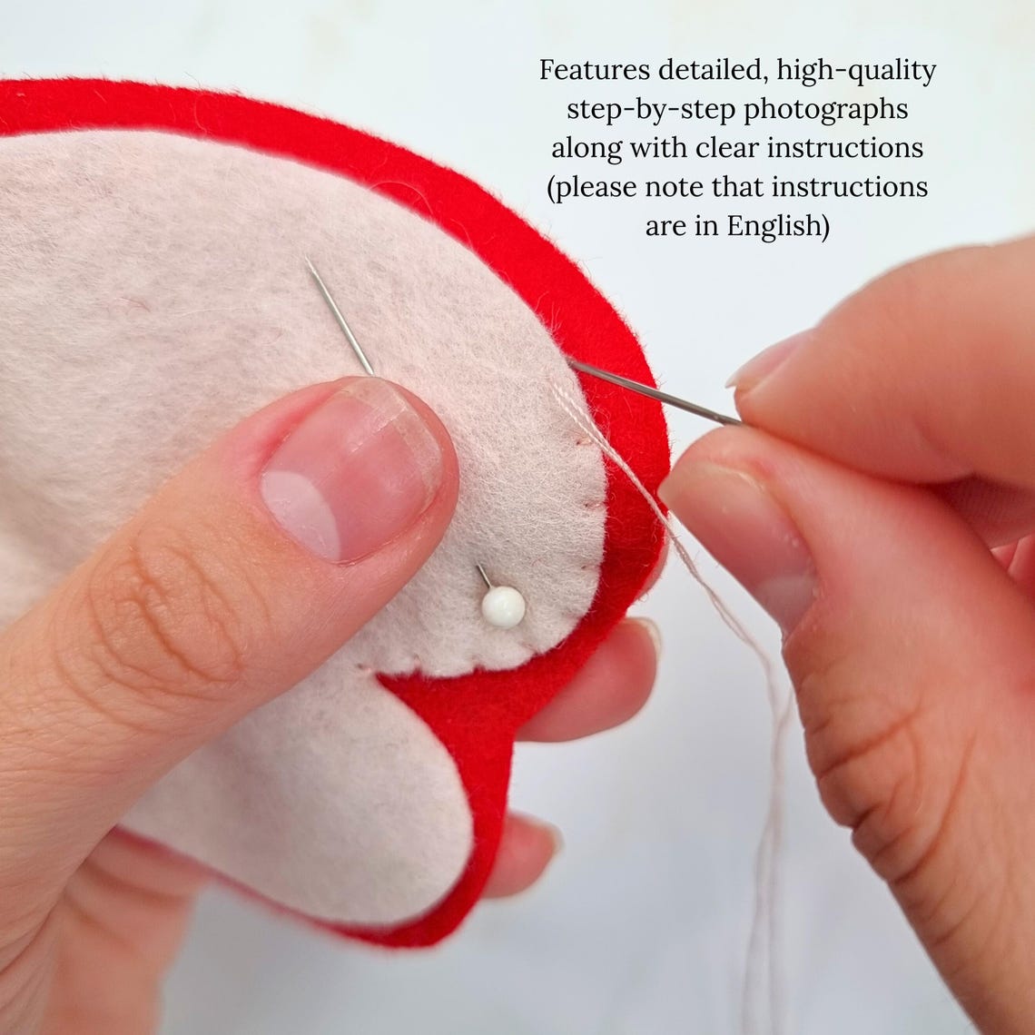 Felt Apple Sewing Pattern – Teacher Gift, Magnet, Ornament (PDF) - Etsy