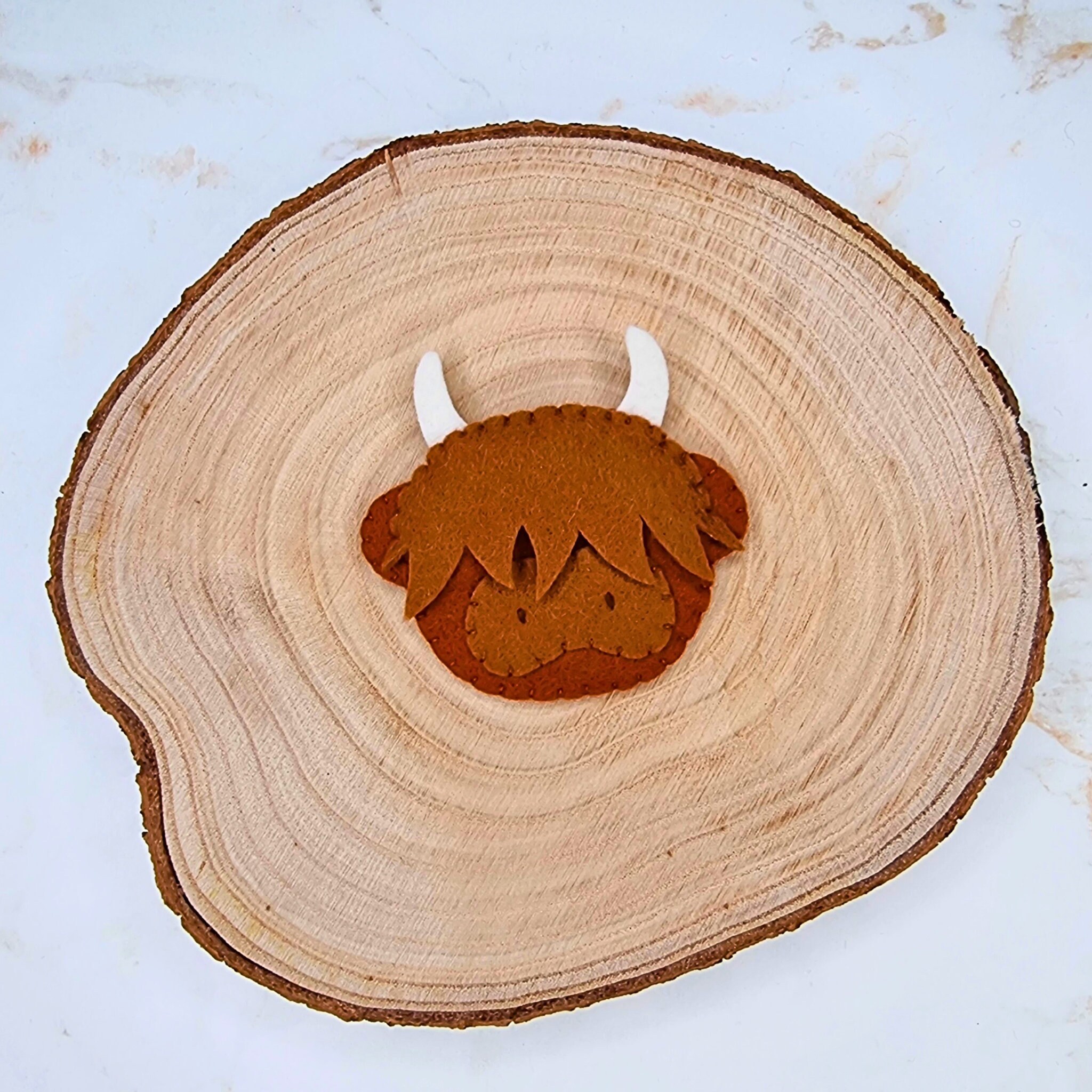 Felt Highland Cow PDF / SVG Sewing Pattern, Easy Beginner Friendly Wee ...