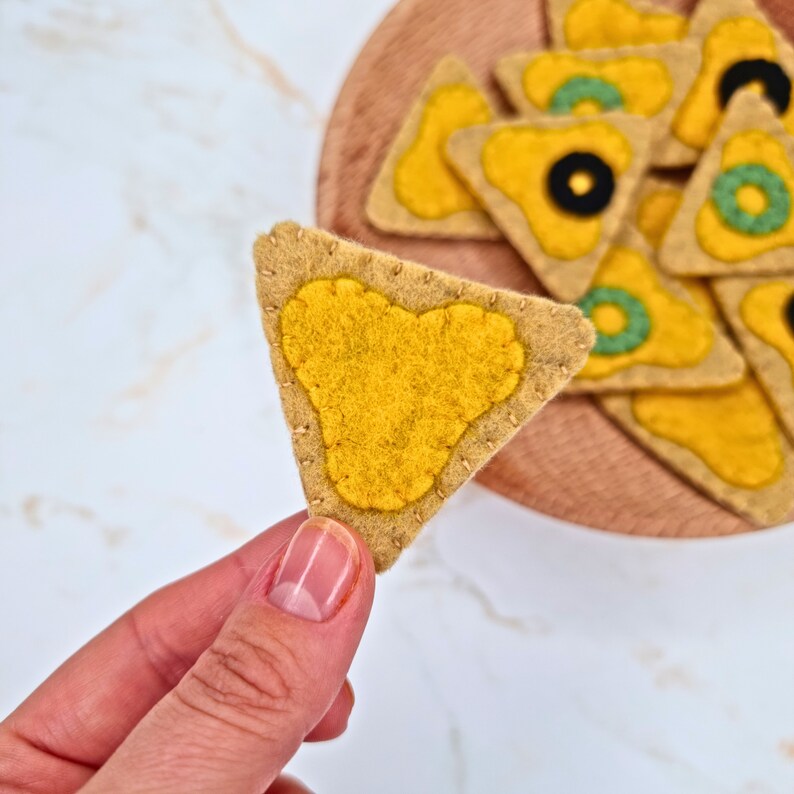 12-piece Nachos Playset 100% Wool Felt for Mexican Themed Felt Food ...