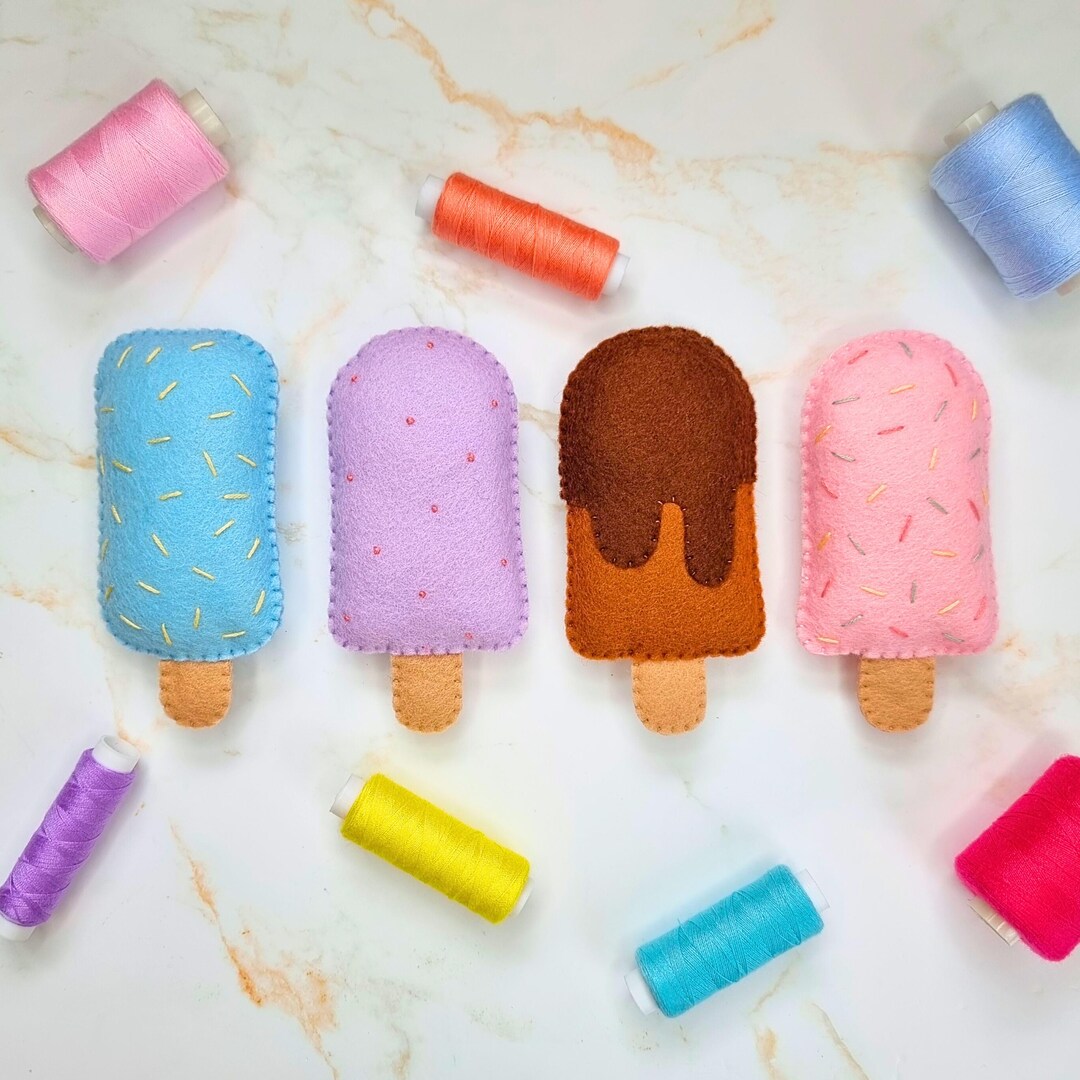 Felt Ice Cream Lolly Sewing Pattern: Beginner-friendly PDF Template - Etsy