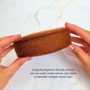 Sew You Own Felt Birthday Cake - PDF Pattern With Tutorial - Easy Beginner Friendly Kids Felt ...
