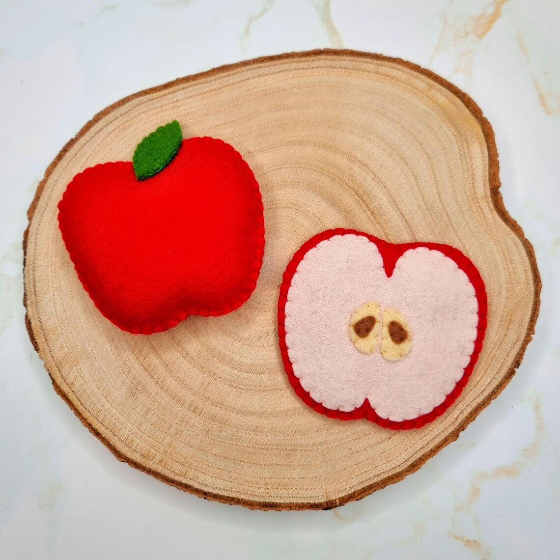Felt Apple Sewing Pattern – Teacher Gift, Magnet, Ornament (PDF) - Etsy