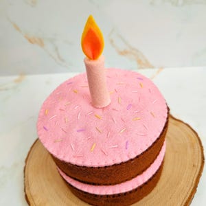 Sew You Own Felt Birthday Cake - PDF Pattern With Tutorial - Easy Beginner Friendly Kids Felt ...