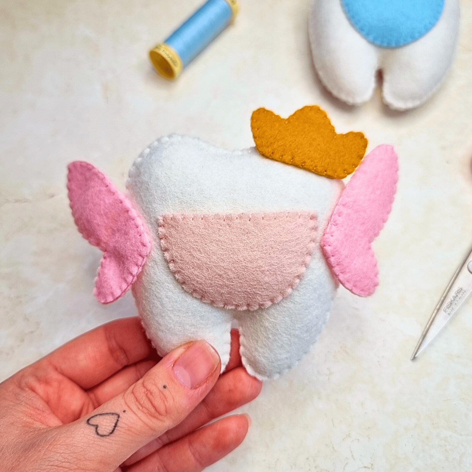 Felt Tooth Fairy Pocket Sewing Pattern: Beginner Friendly Needle Craft ...