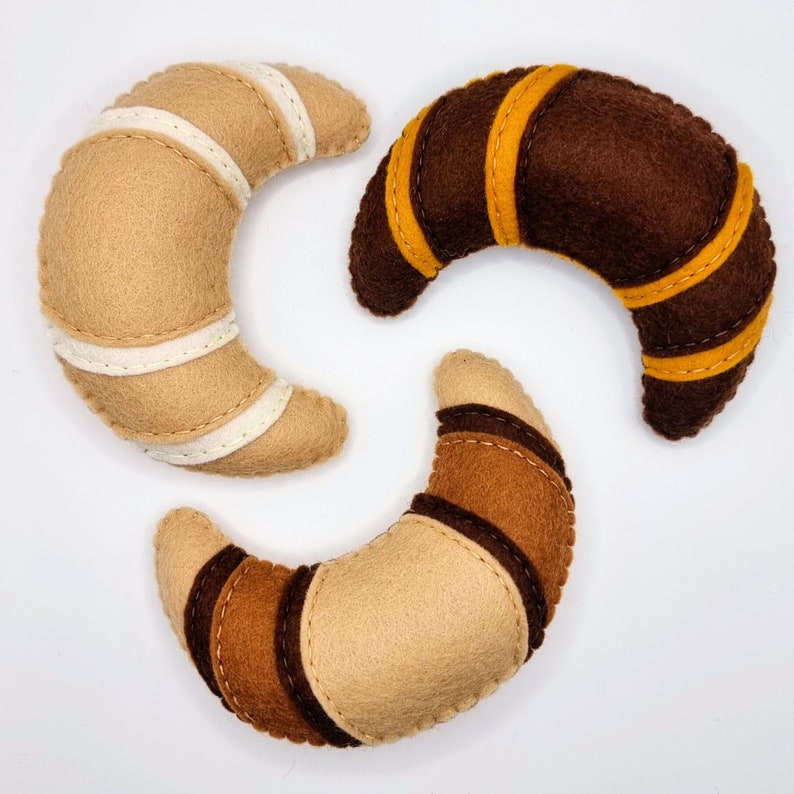 Felt French Croissant PDF Sewing Pattern Tutorial Perfect for Beginners ...