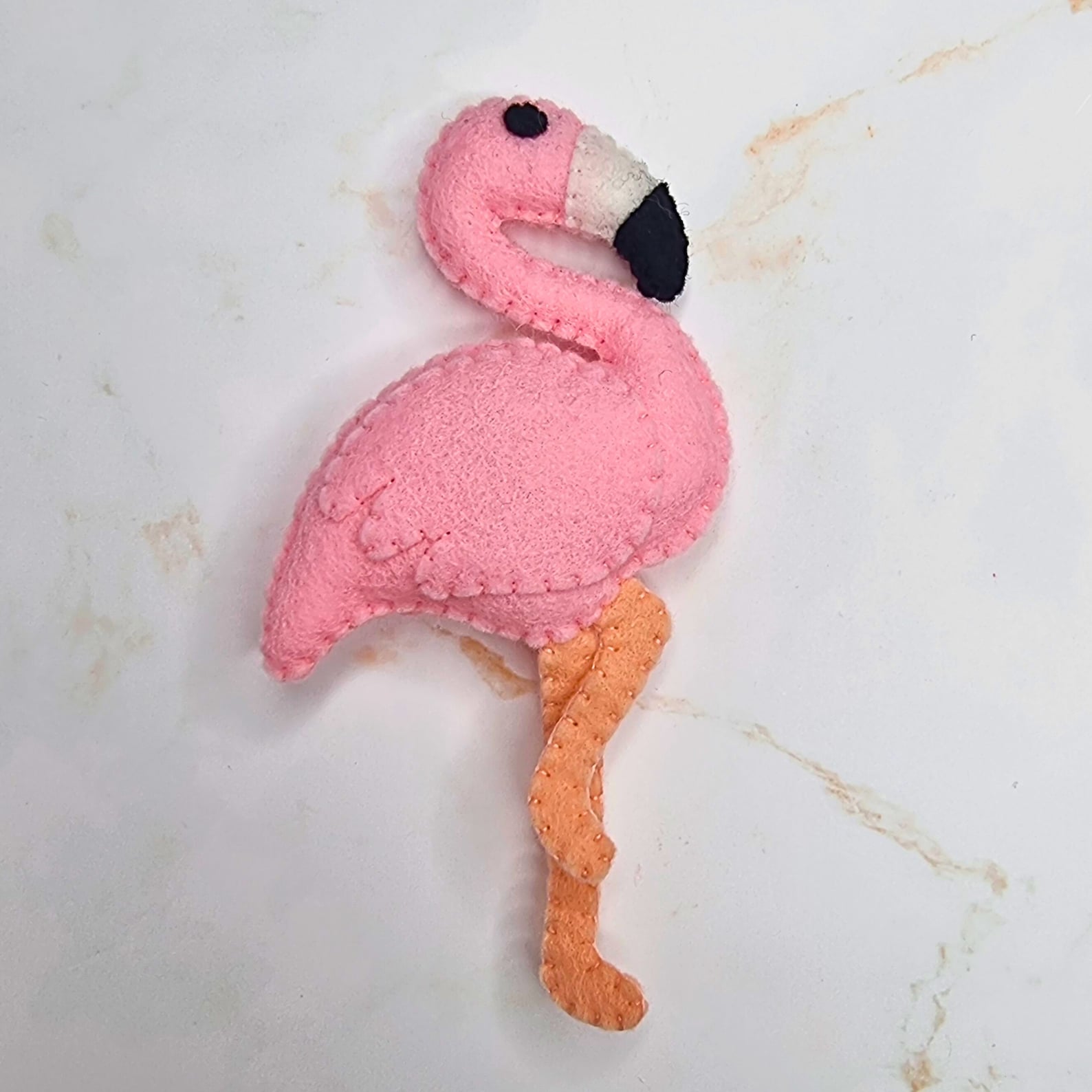 Wool Felt Flamingo Sewing Pattern: DIY Ornament, Mobile, Magnet (PDF ...