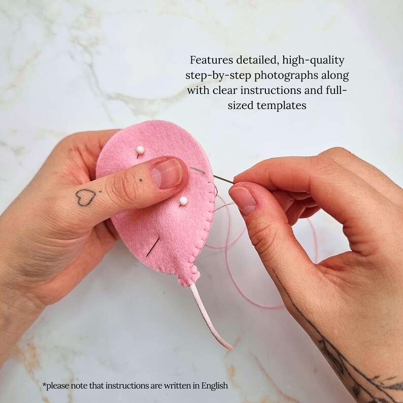 Felt Balloon Ornament Sewing Pattern: DIY Nursery Decor, Garlands and ...