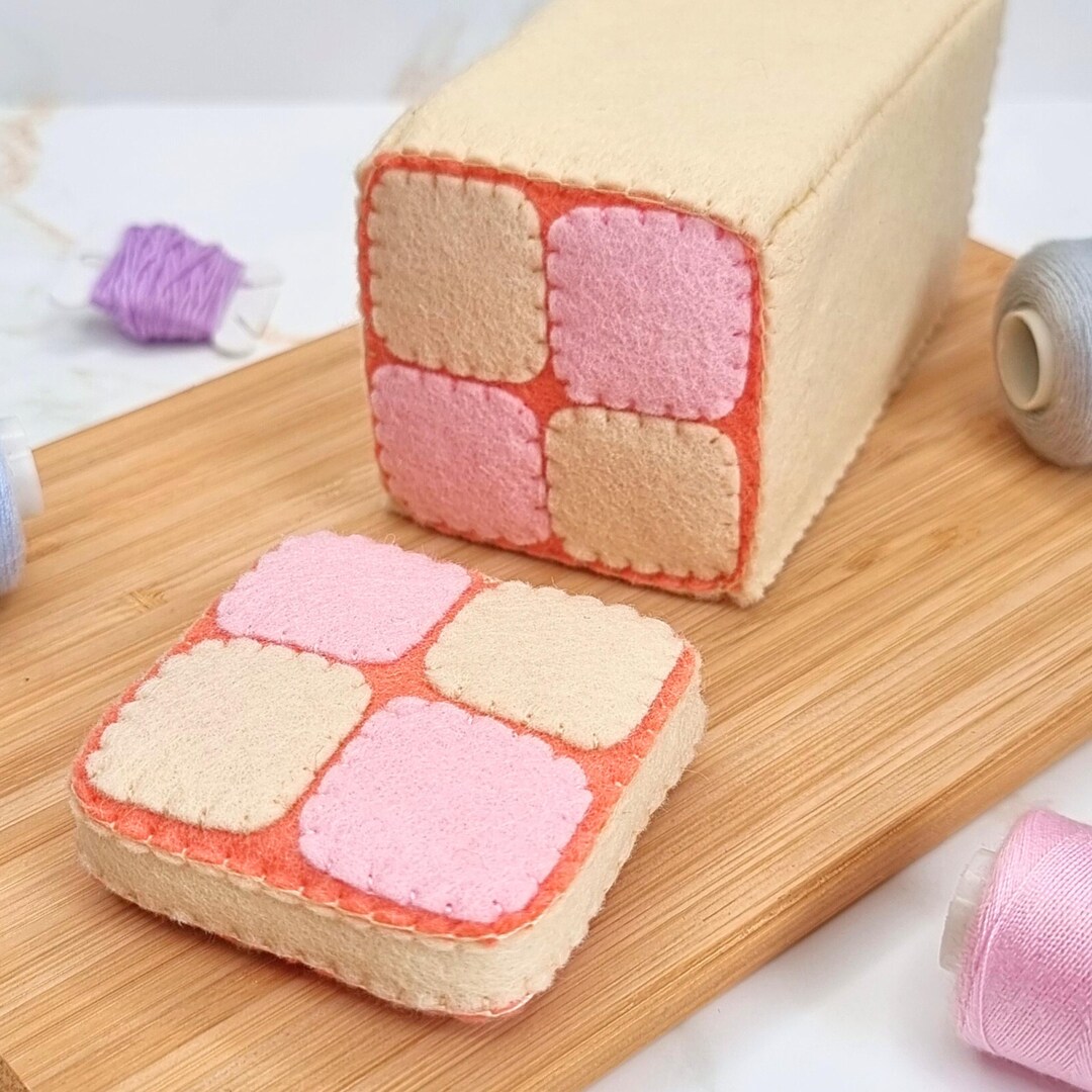 Felt Battenberg Cake PDF Sewing Pattern With Tutorial - Church Window ...