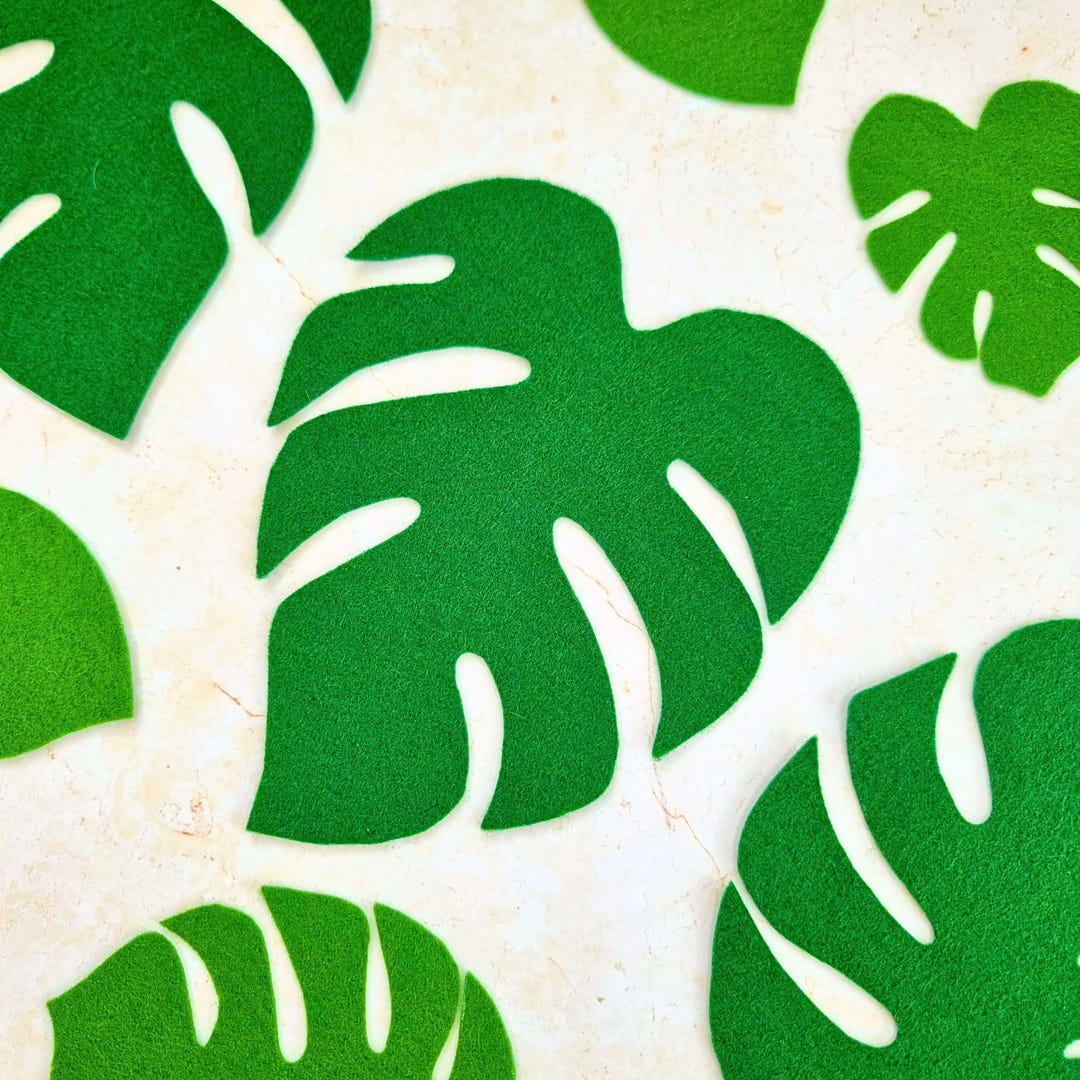 Monstera Leaf Sewing Pattern: Felt Plant DIY Project (PDF) - Etsy
