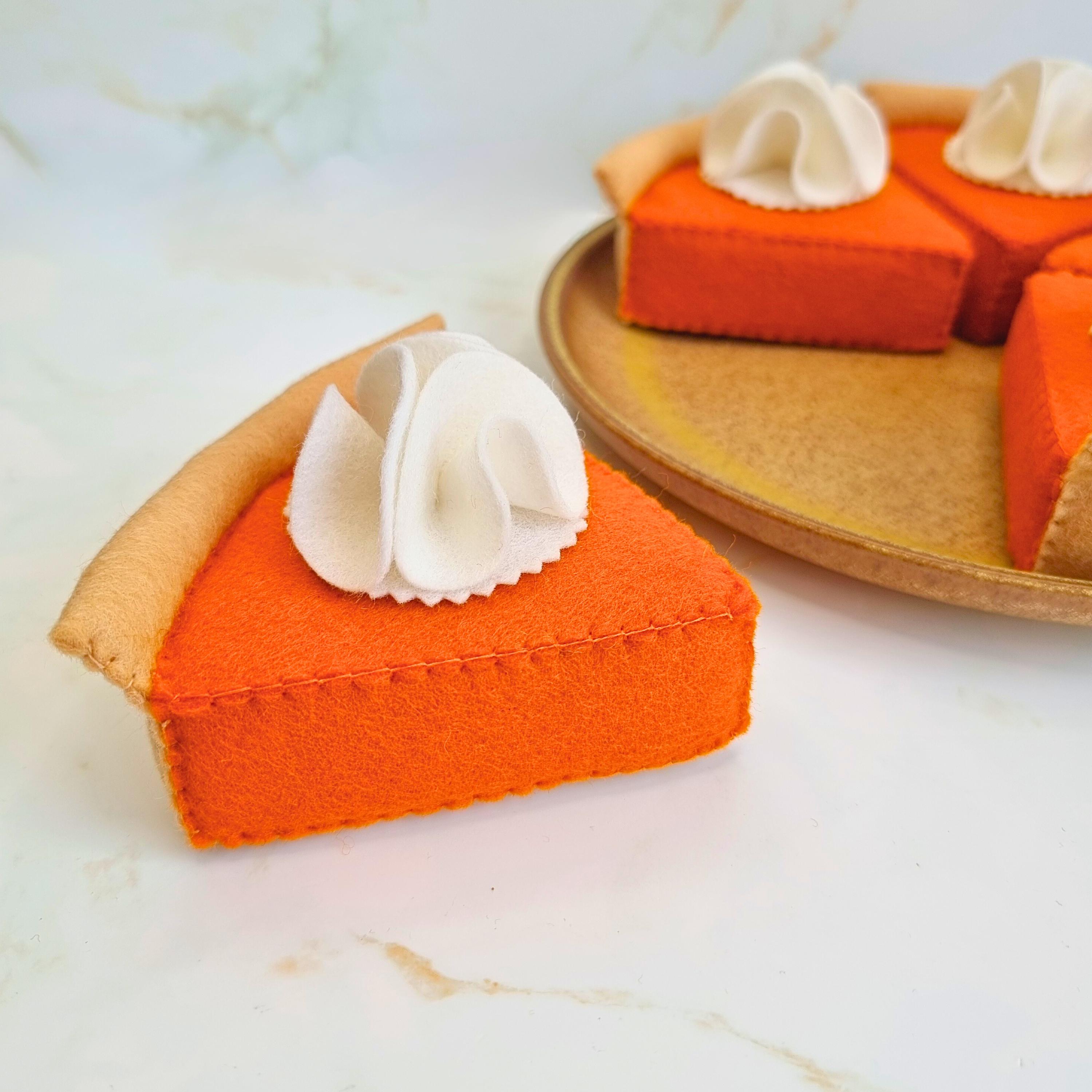 Felt Pumpkin Pie Slice Sewing Pattern: Beginner Sewing Tutorial With ...