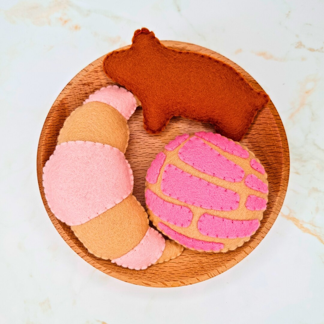 Felt Mexican Pan Dulce PDF Sewing Pattern - Easy Conchas, Marranitos ...