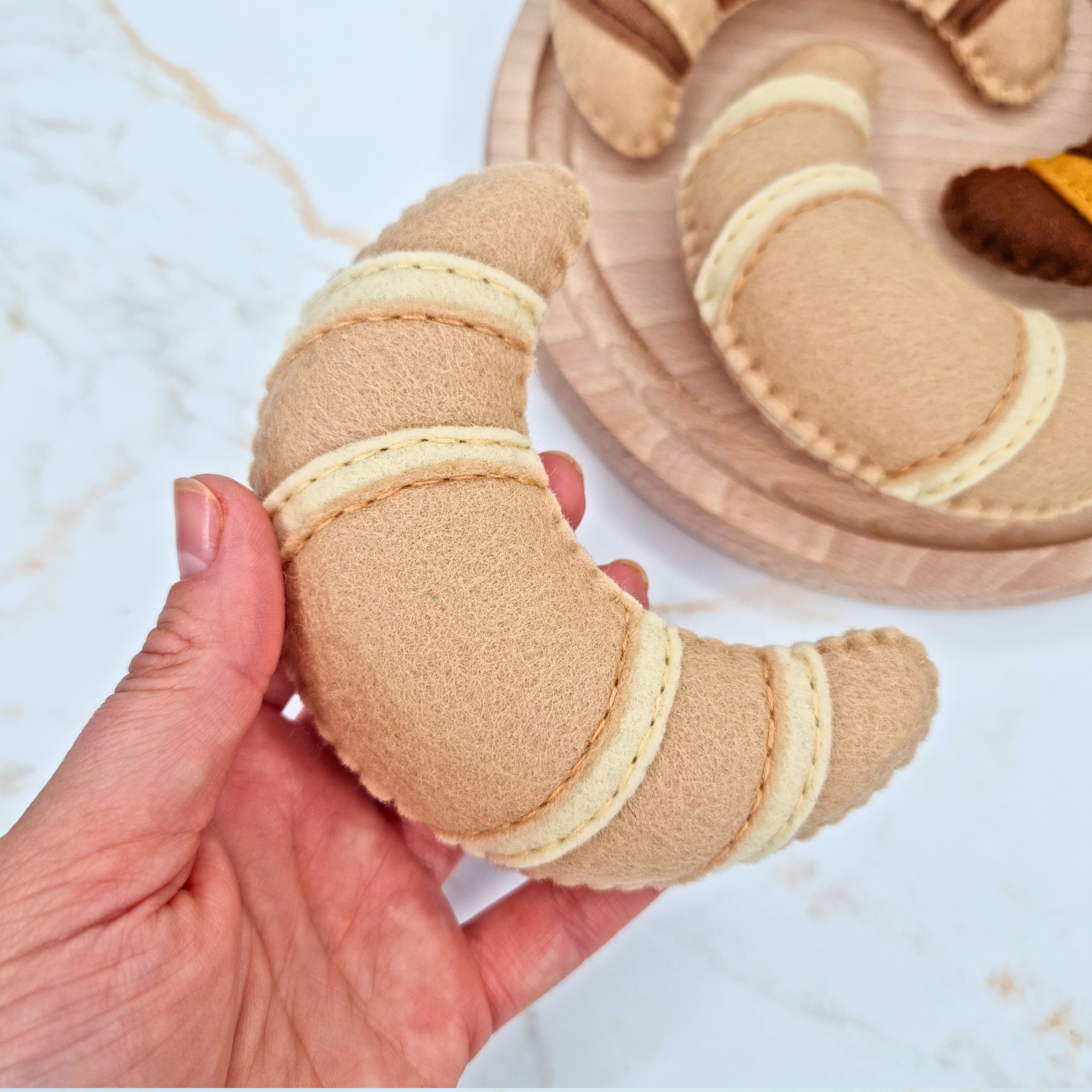 Felt French Croissant PDF Sewing Pattern Tutorial Perfect for Beginners ...