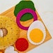 Bagel Playset 100% Wool Felt Kids Imaginative Play, Kitchen Playset ...