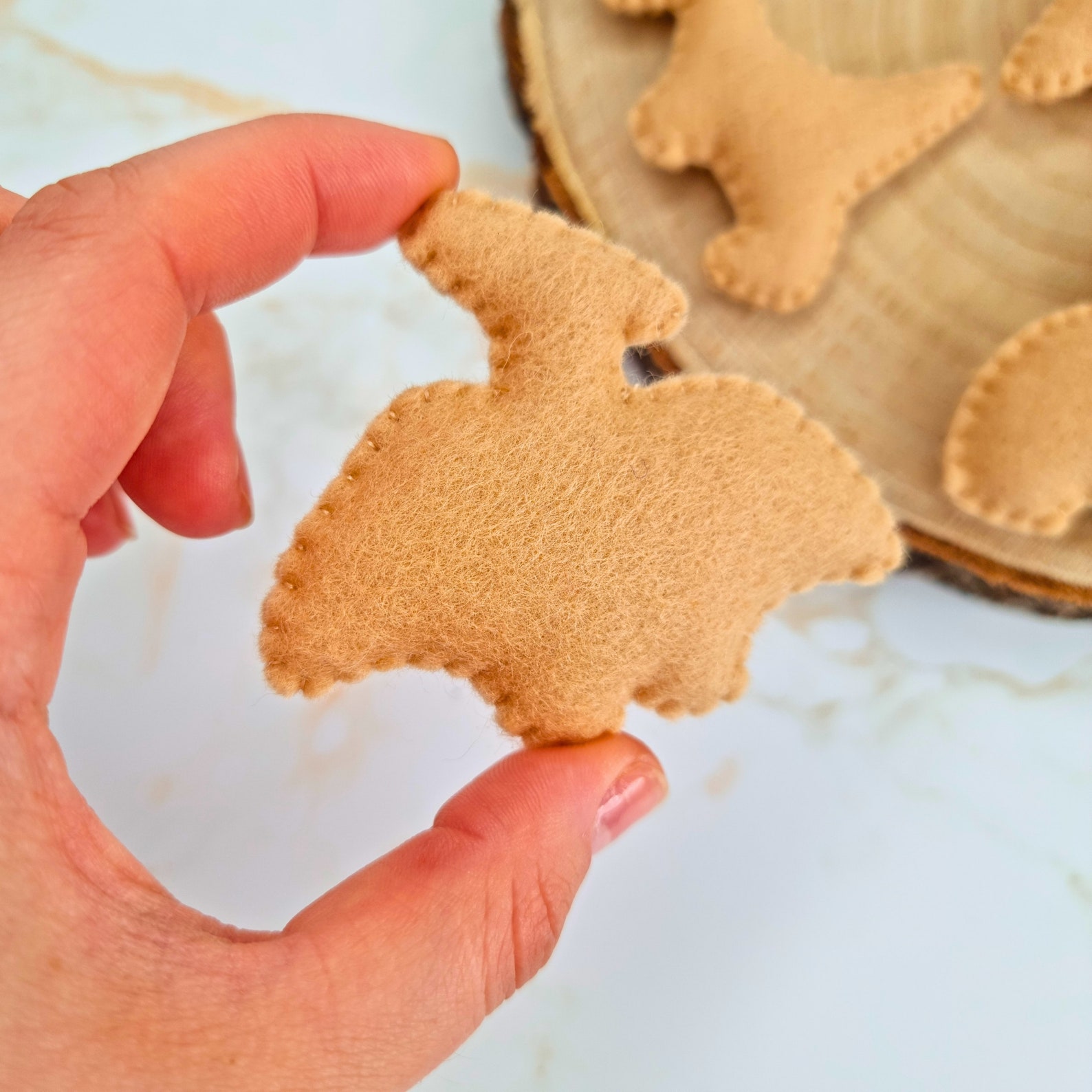 6 Felt Dinosaur Nuggets Sewing Pattern: Easy Felt Food for Beginners ...