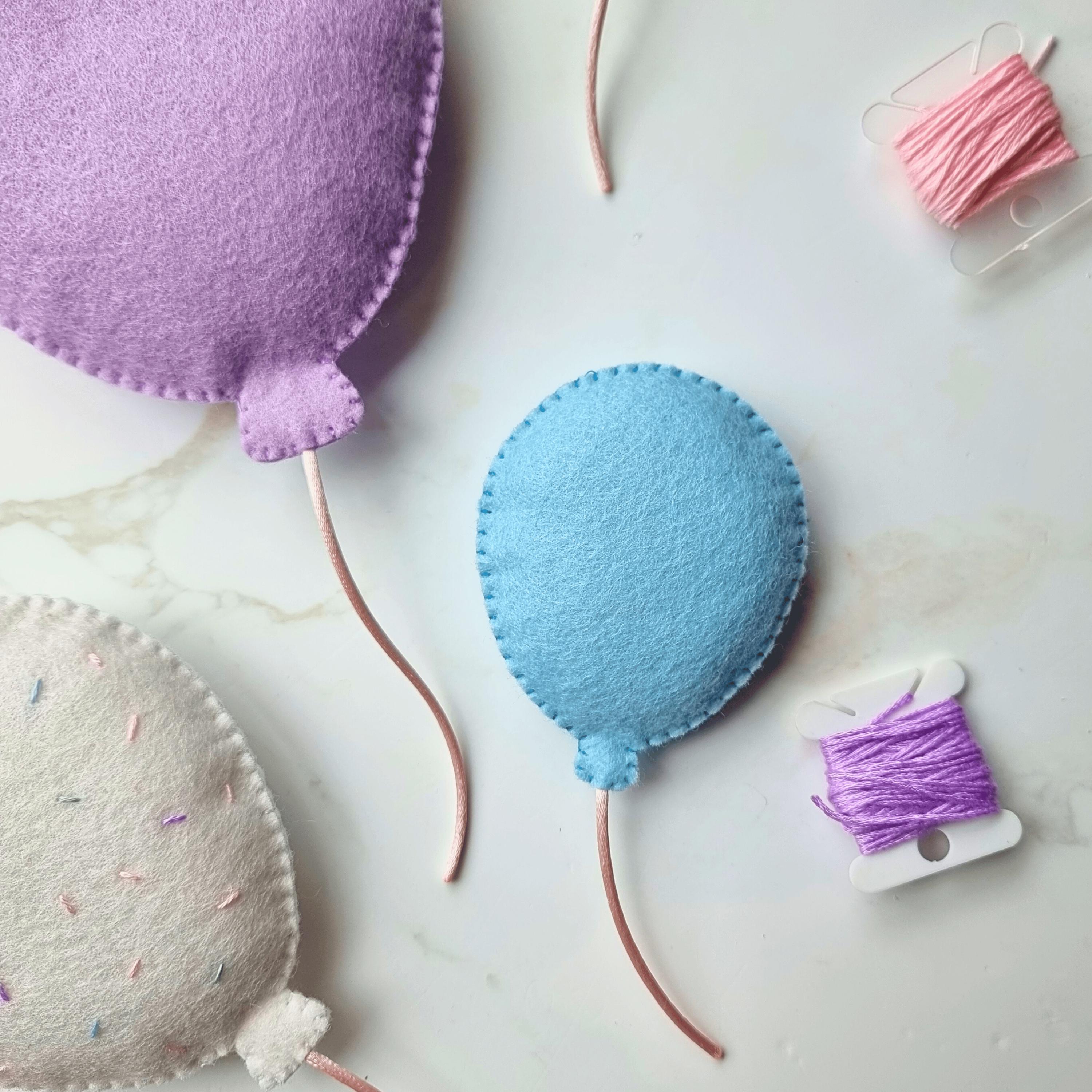 Felt Balloon Ornament Sewing Pattern: DIY Nursery Decor, Garlands and ...
