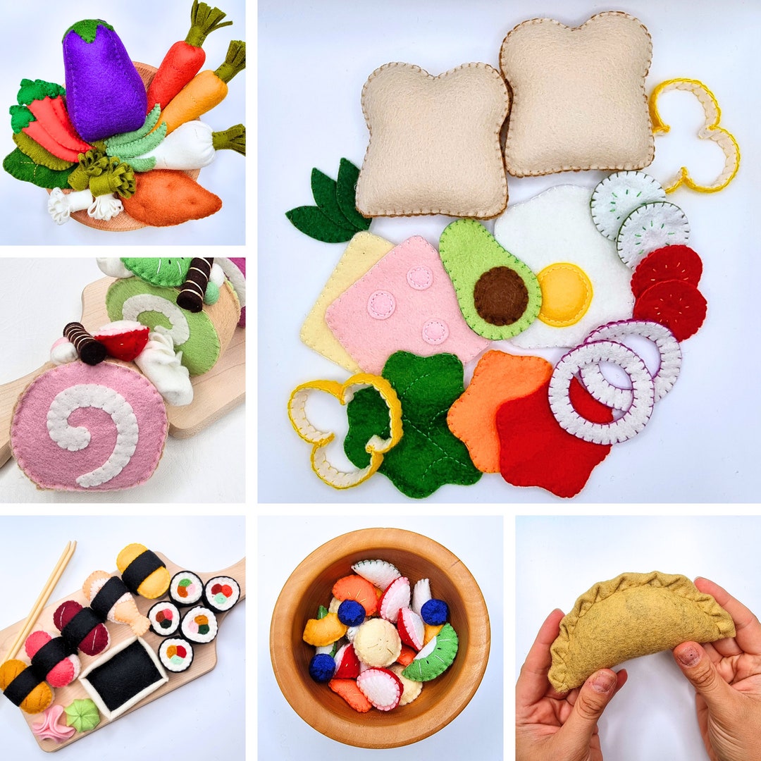 Felt Food PDF Sewing Pattern & Tutorial MEGA BUNDLE Sushi - Etsy