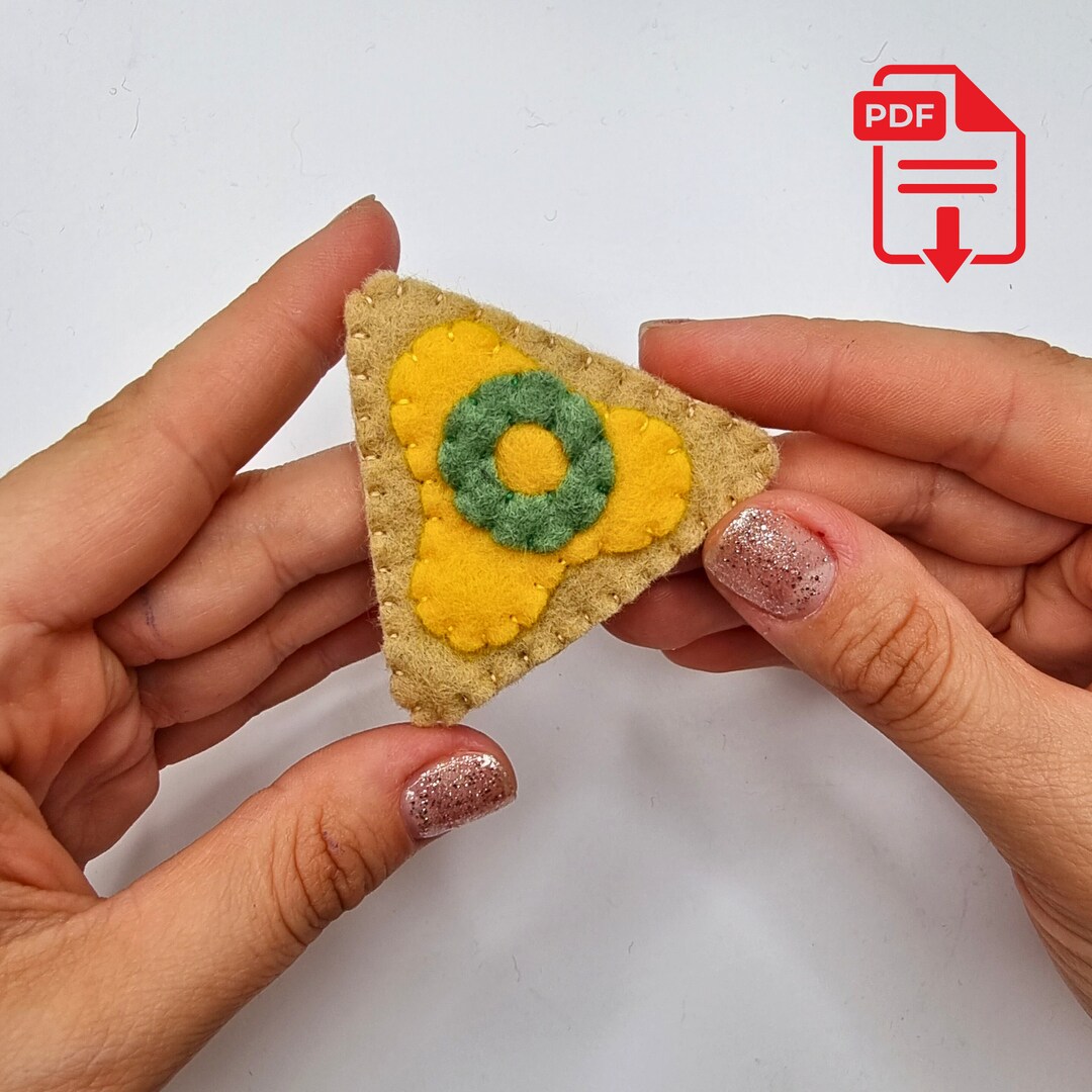 Felt Mexican Nachos PDF Sewing Pattern & Tutorial, Easy Beginner Friendly Felt Food Sewing ...