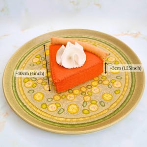 Felt 3D Pie Slice PDF Pattern With Tutorial, Easy Beginner Friendly Kids Felt Food - Fall ...