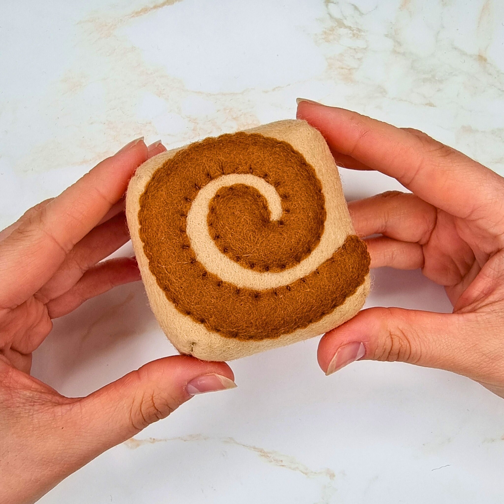 Felt Cinnamon Bun PDF Sewing Pattern & Photo Tutorial, Easy Beginner ...