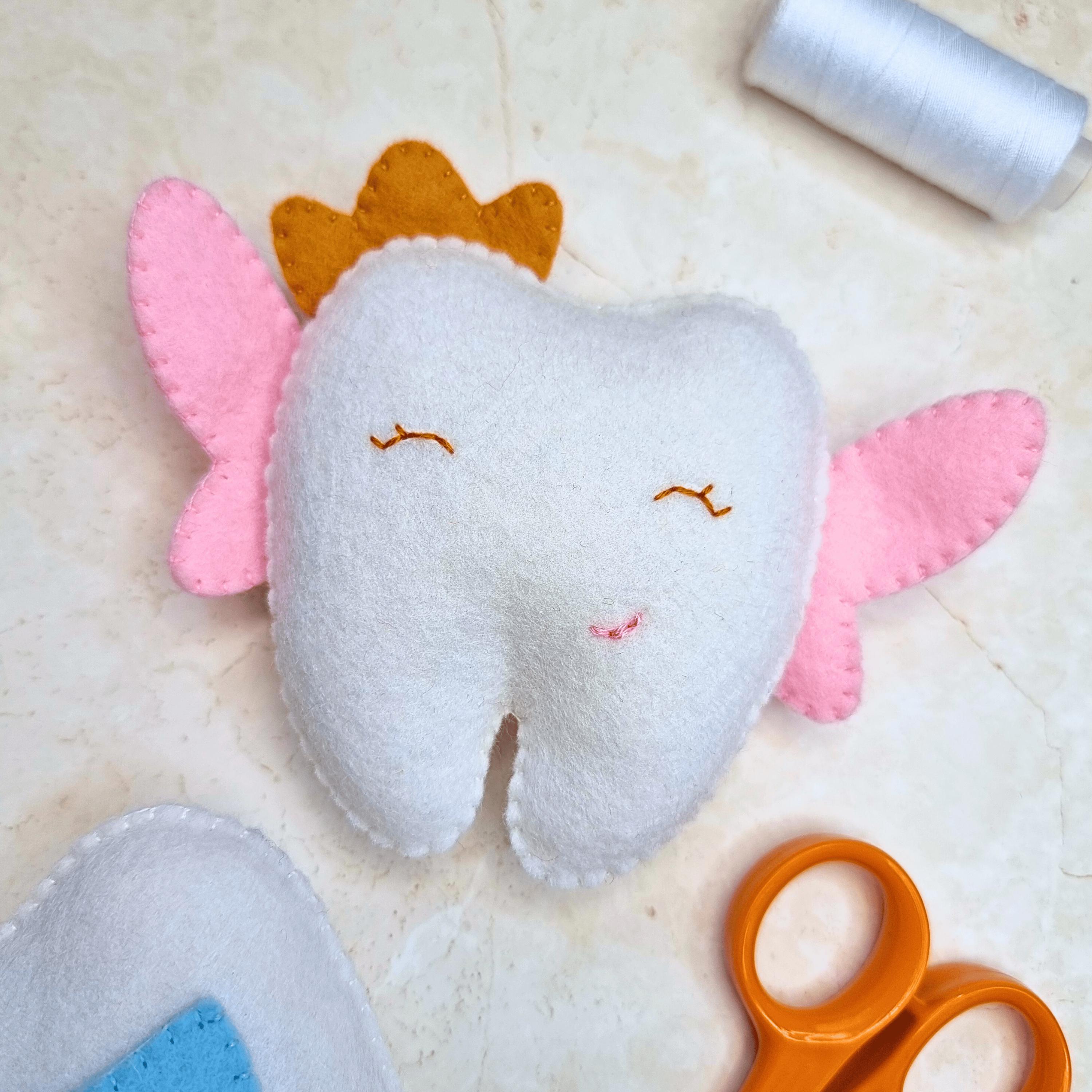 Felt Tooth Fairy Pocket Sewing Pattern: Beginner Friendly Needle Craft ...