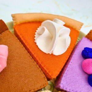 Felt 3D Pie Slice PDF Pattern With Tutorial, Easy Beginner Friendly Kids Felt Food - Fall ...