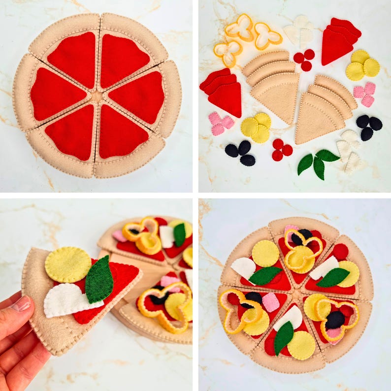 Felt Fast Food Playset Sewing Patterns: Kids Kitchen Roleplay (PDF) - Etsy