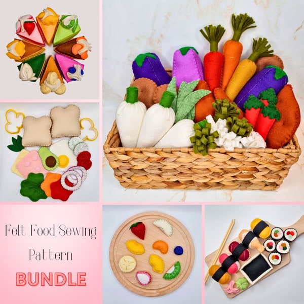 Felt Food Pattern Pdf - Etsy