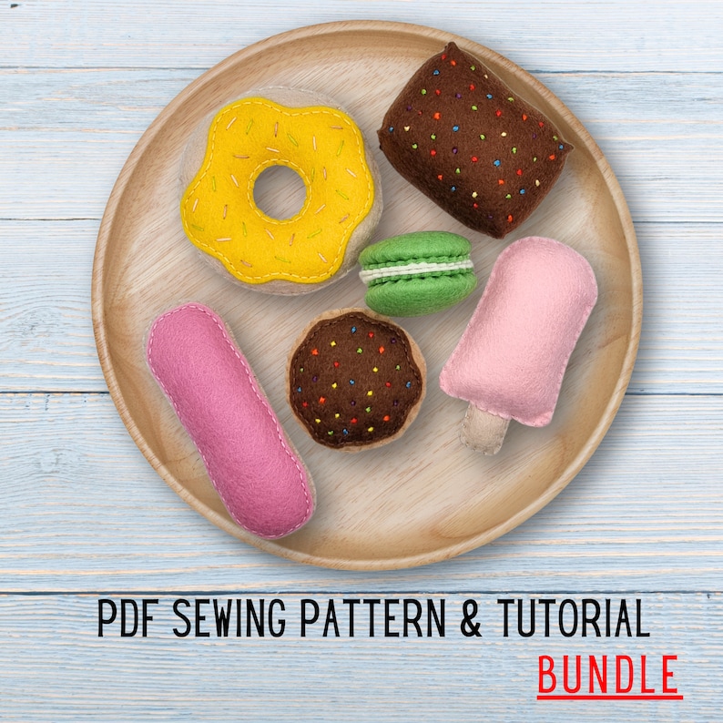 Felt Cake Bundle PDF Pattern Tutorial - Etsy UK