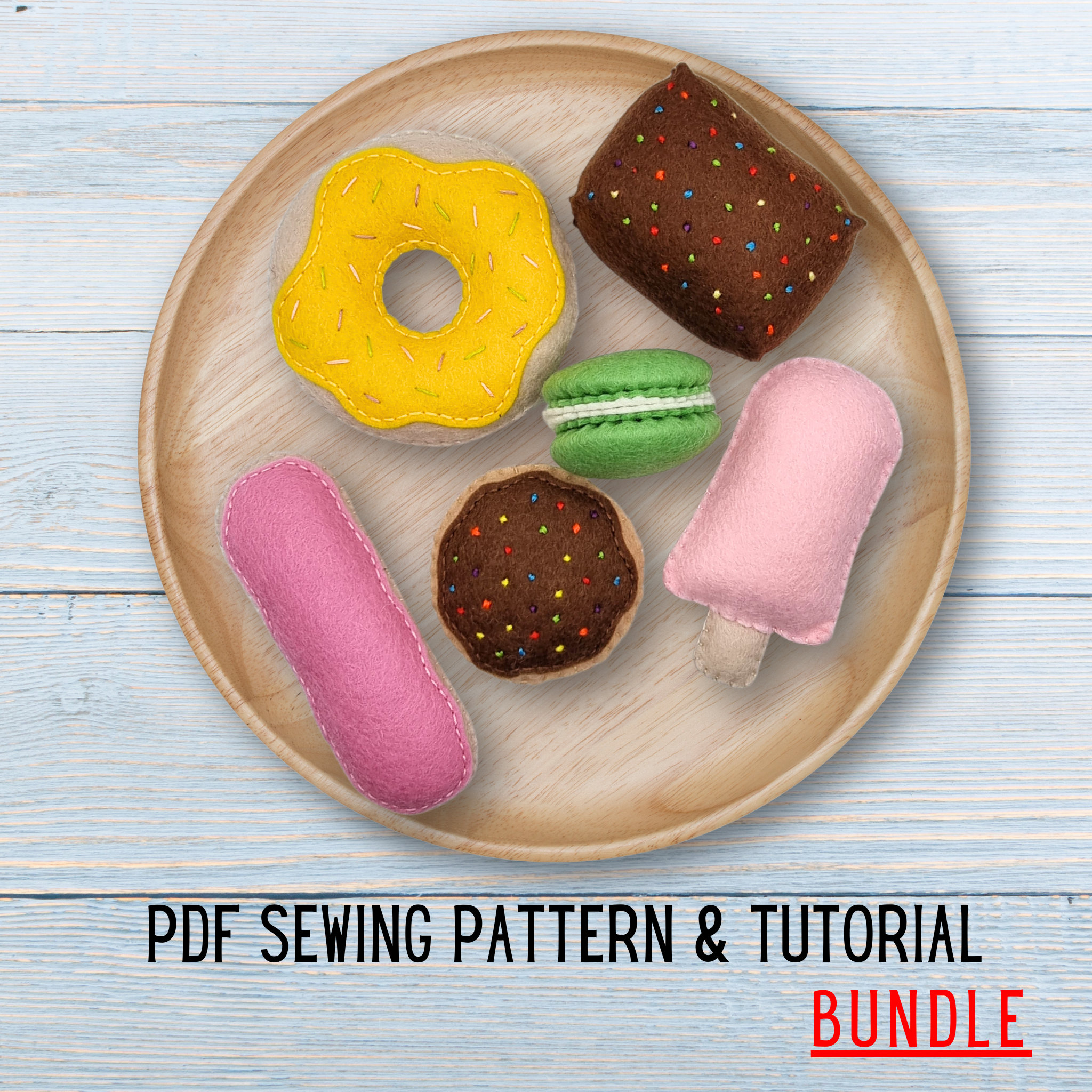 Felt Cake Bundle PDF Pattern Tutorial - Etsy UK