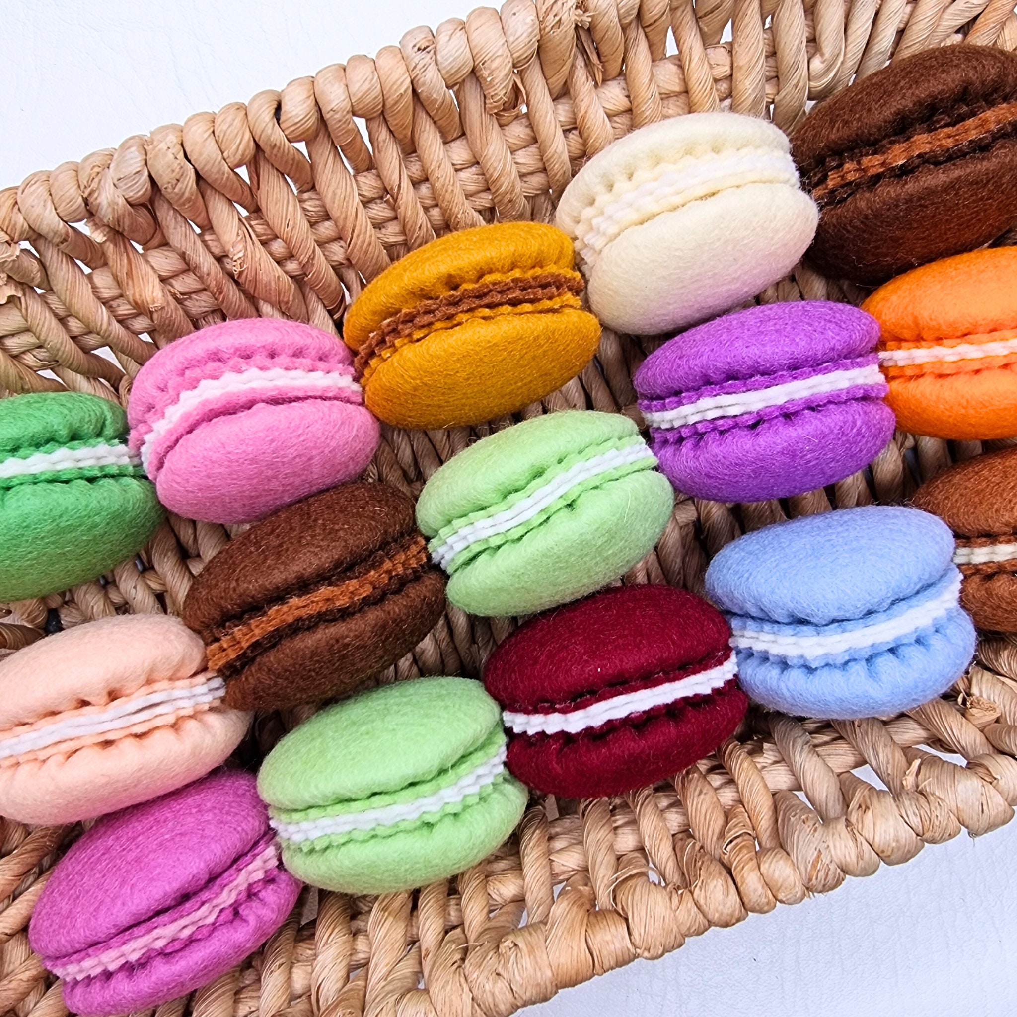 Felt Macaron PDF Pattern Tutorial Easy & Beginner Friendly Feltt Food Sewing Pattern for Kids ...